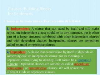 Matery of english learning, focus of clauses. | PPTX | Geology | Science