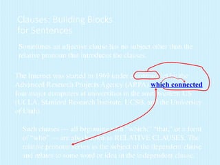 Matery of english learning, focus of clauses. | PPTX | Geology | Science