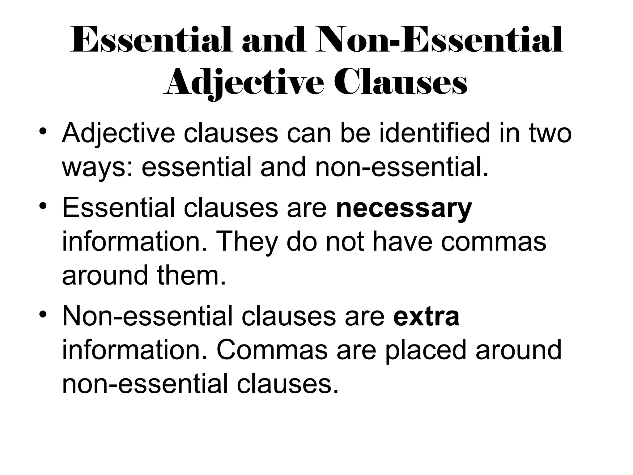 Understanding Clauses in an easy way with Renu | PPT