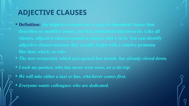 Clauses.pptx types of clauses with examples | PPT