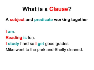Clauses and-phrases-lesson | PPT