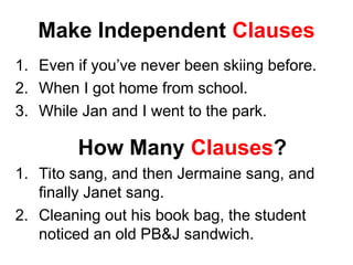 Clauses and phrases presentation for young learners | PPT