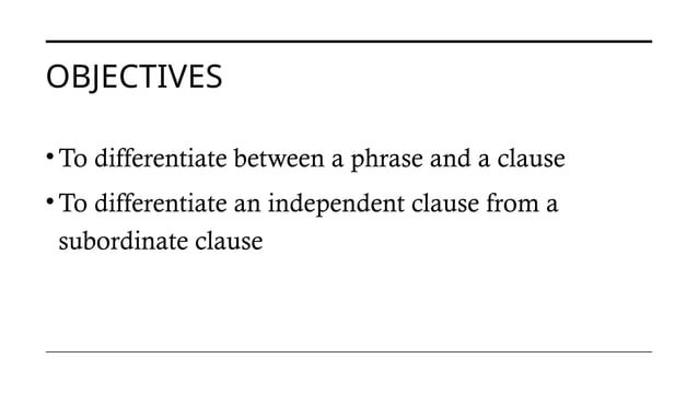 Clauses and Types of Clauses_in English Grammar | PPT