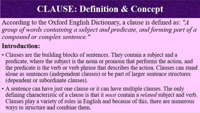 Clauses - Kinds of Sentences & Structures (notes).pptx
