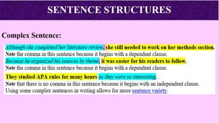 Clauses - Kinds of Sentences & Structures (notes).pptx