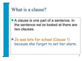 Clauses Main And Subord | PPT