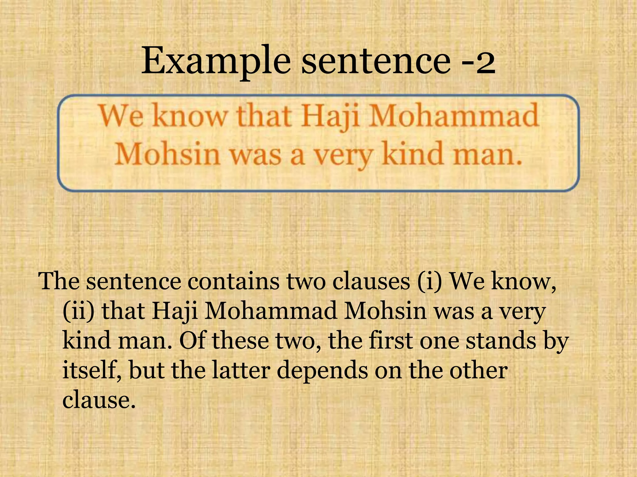 Clauses parts of a sentence | PPTX