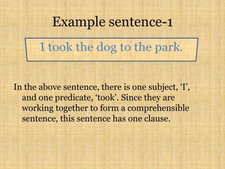 Clauses parts of a sentence | PPTX