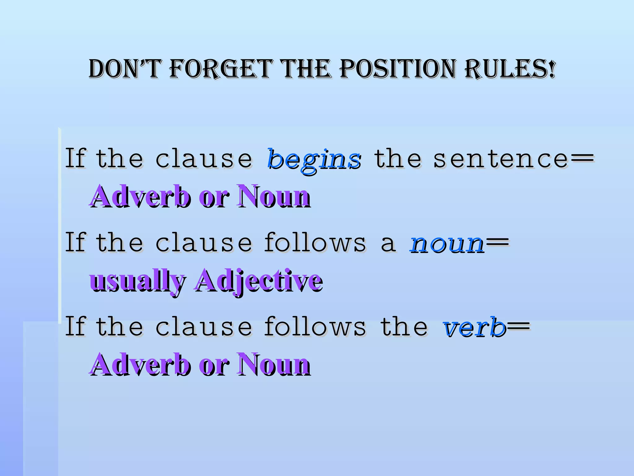 Clauses Powerpoint | PPT