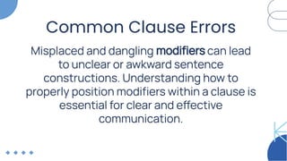 Understanding Clauses in Grammar || Intelligence Vidyarthi | PPT