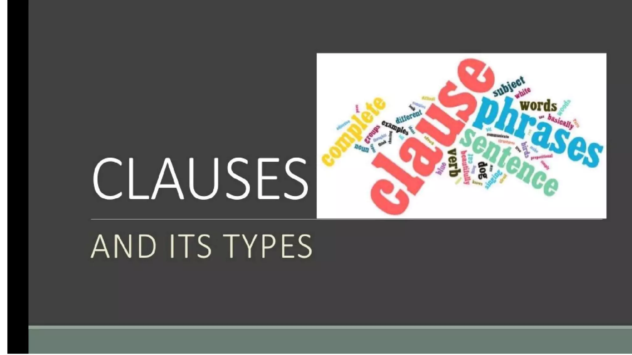 Clauses and its types | PPT