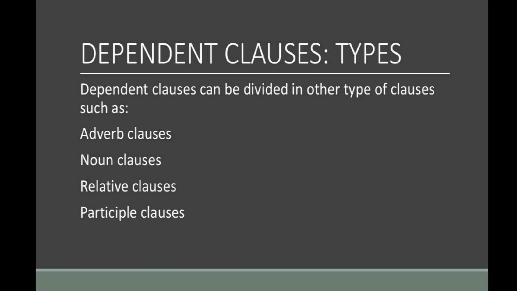 Clauses and its types | PPT