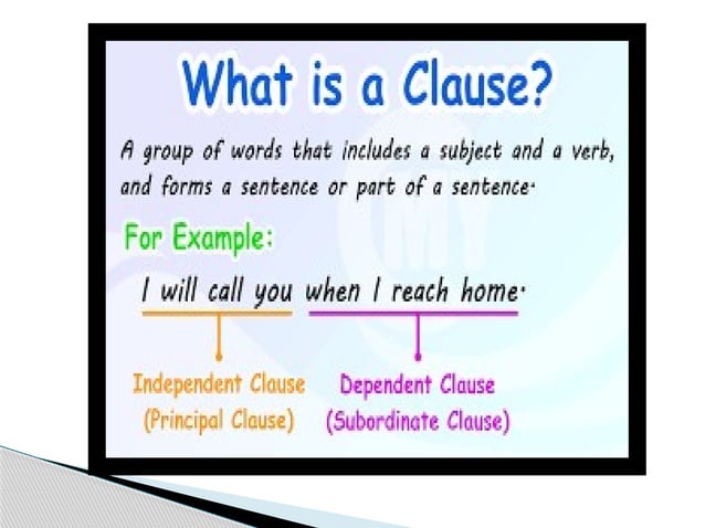 CLAUSES AND ITS TYPES.pptx helps to enhance the grammar | PPTX