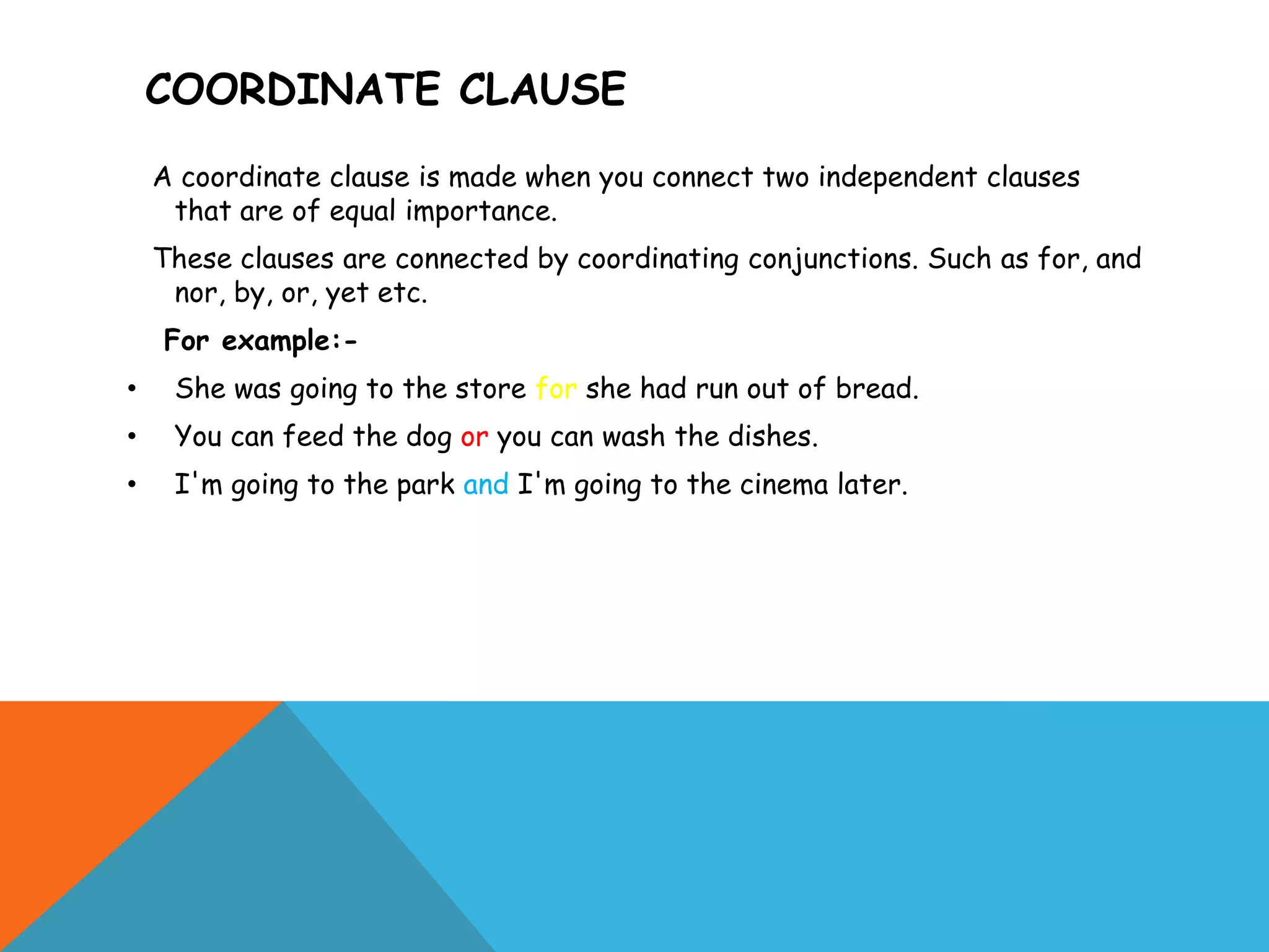 Clauses And Its Types English Ppt Pptx Law