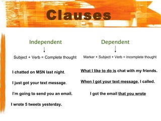 Clauses And Phrases | PPT