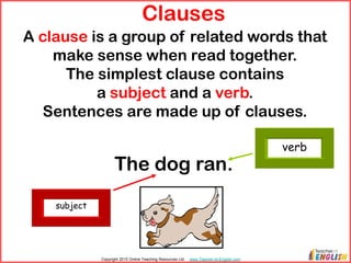 Clauses_and_phrases.pdf emglish notes qren amd martin | PDF