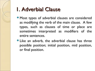 Clauses and Sentences | PPT