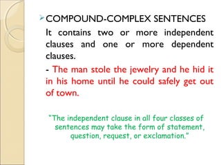 Clauses and Sentences | PPT