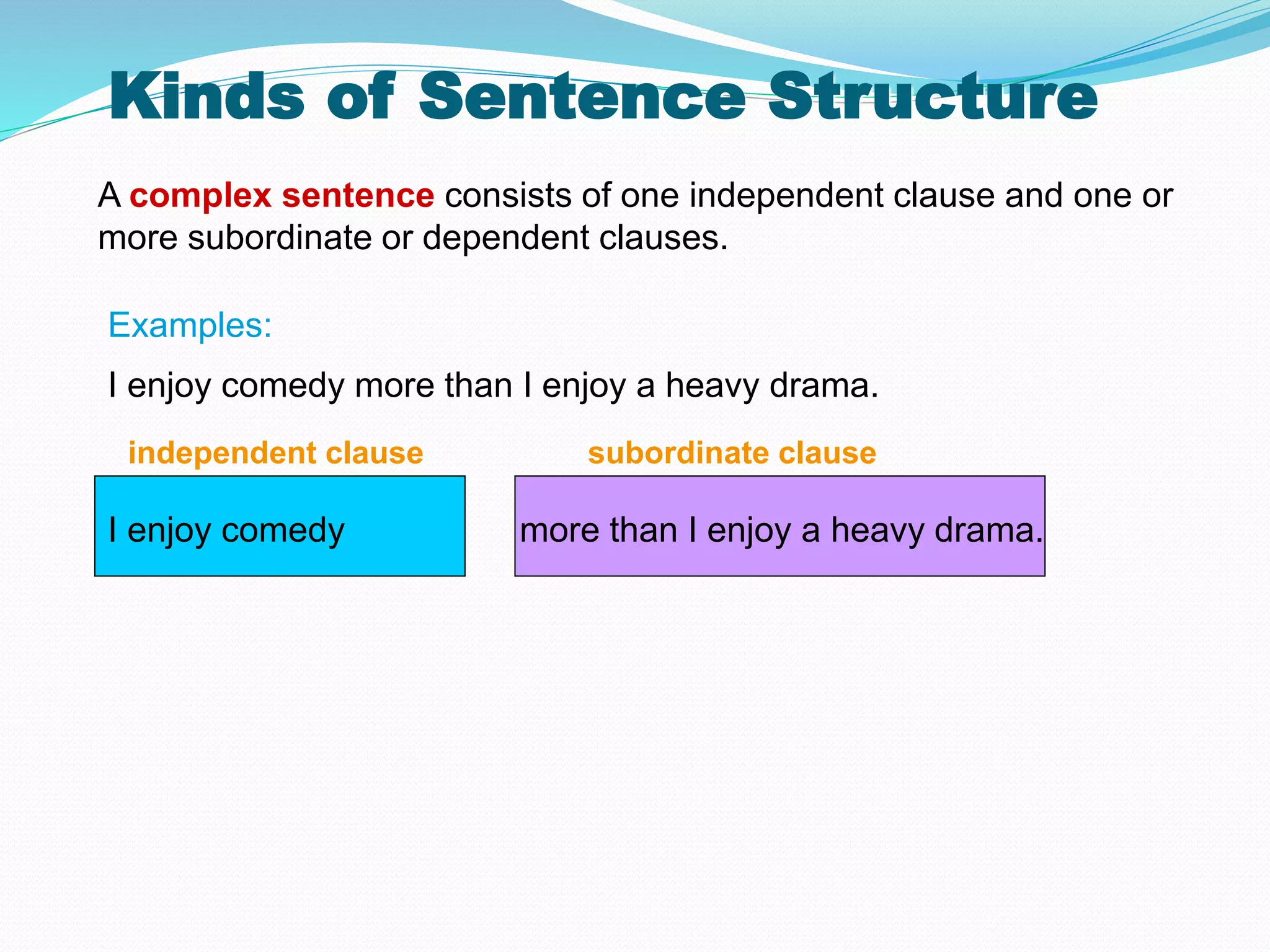 Clauses and sentences | PPTX