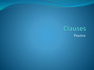 Clauses and sentences | PPTX