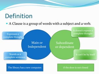 Clauses and sentences | PPTX