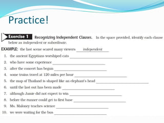 Clauses and sentences | PPTX