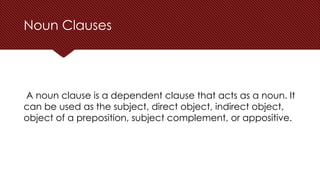 Clauses and Sentences - Structure of English | PPTX