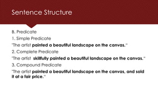 Clauses and Sentences - Structure of English | PPTX