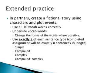 Clauses and sentence types lesson.ppt