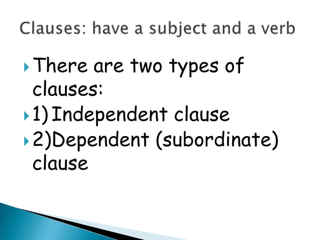 Clauses and sentence types lesson.ppt | Educational Assessment | Education