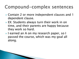 Clauses and sentence types lesson.ppt