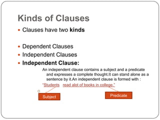 Clauses hierarchy | PPT