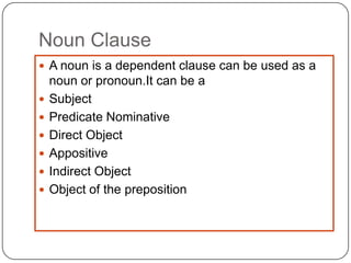 Clauses hierarchy | PPT