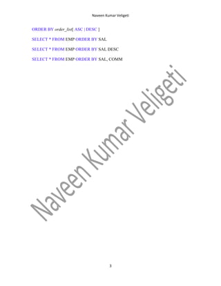 Clauses in sql server | PDF