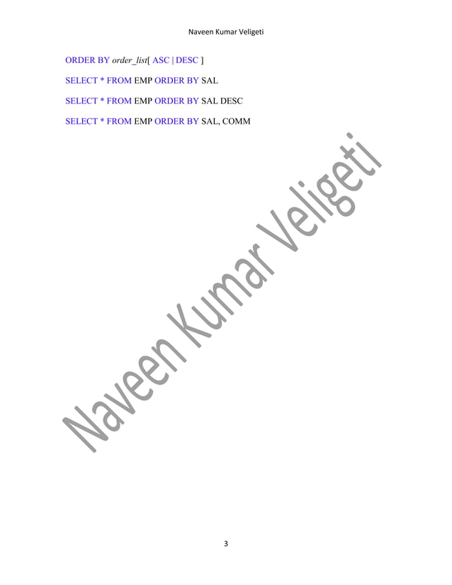 Clauses in sql server | PDF