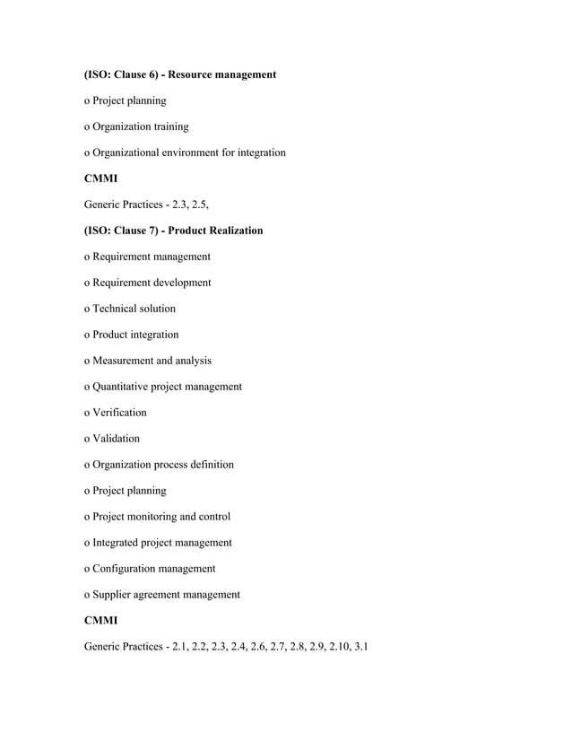 Clauses of iso 9001 | DOC