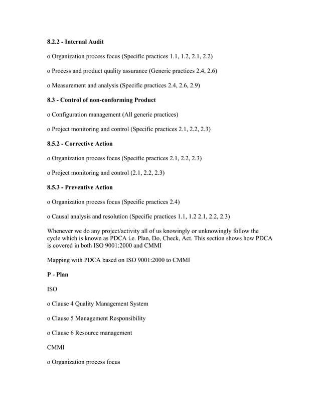 Clauses of iso 9001 | DOC