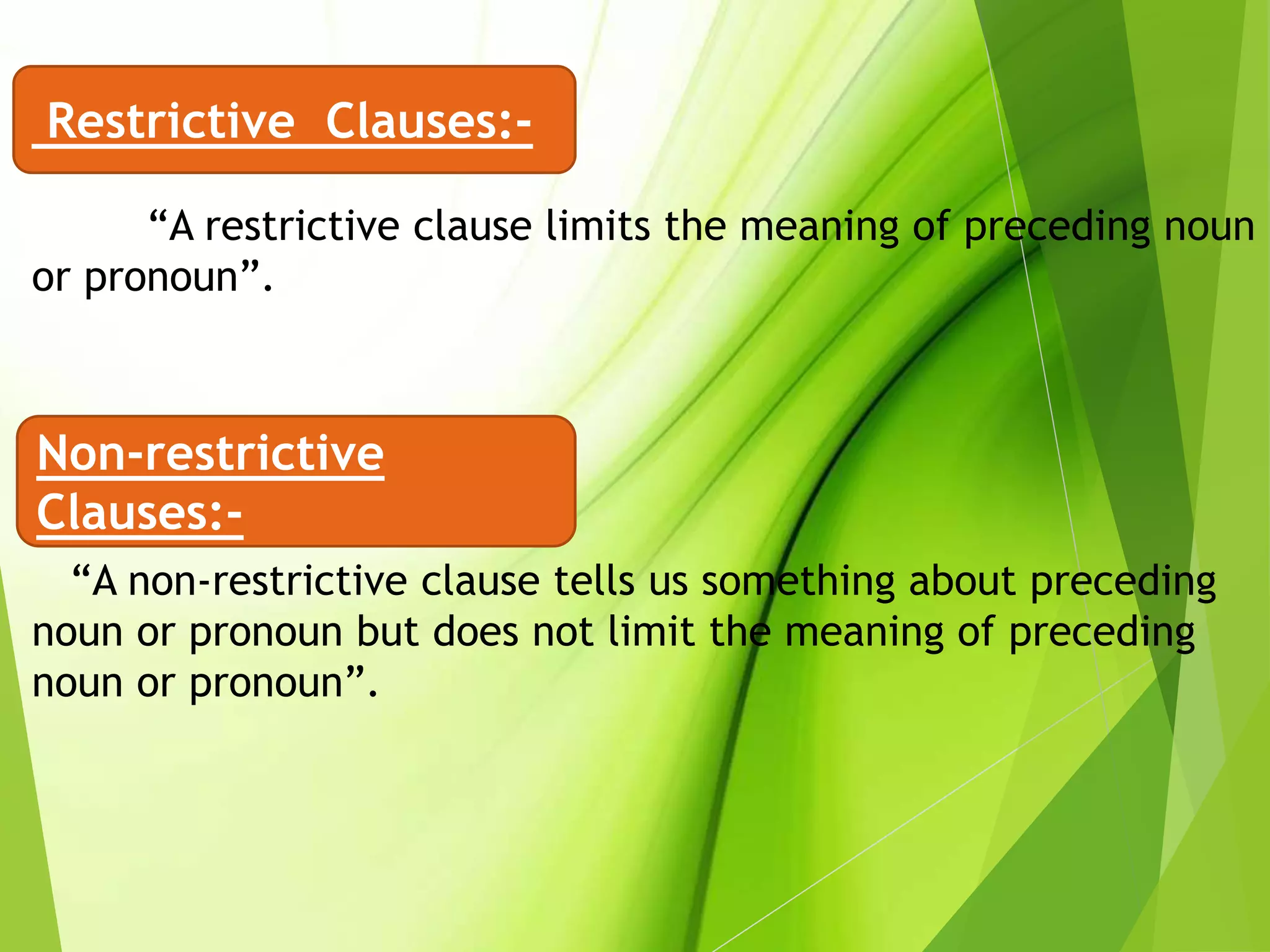 Clauses & phrases | PPTX