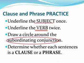 SubjectClauses_Phrases_madeforgrade9-12.ppt