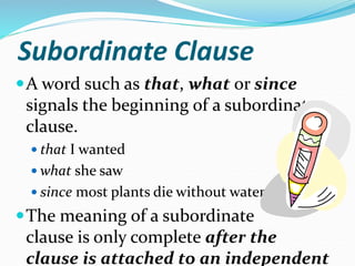 Clauses and Phrases definition adnd explanation | PPT