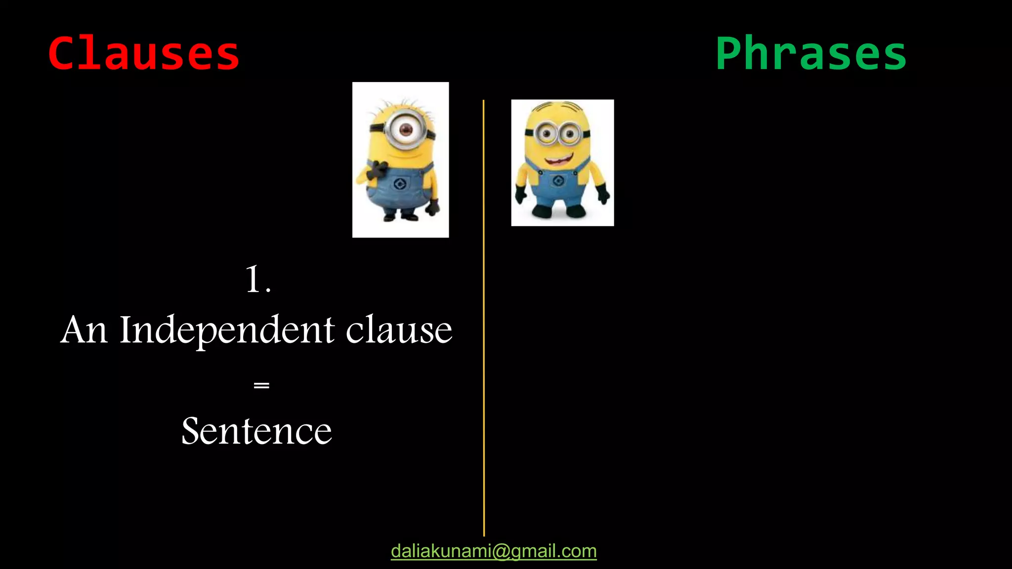 Clauses and phrases | PPT