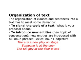 Clauses, sentences and text | PPTX