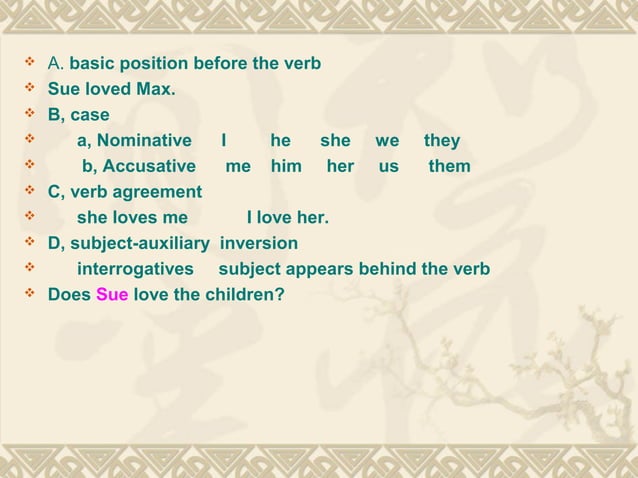 Clause structure, complements and adjuncts | PPT