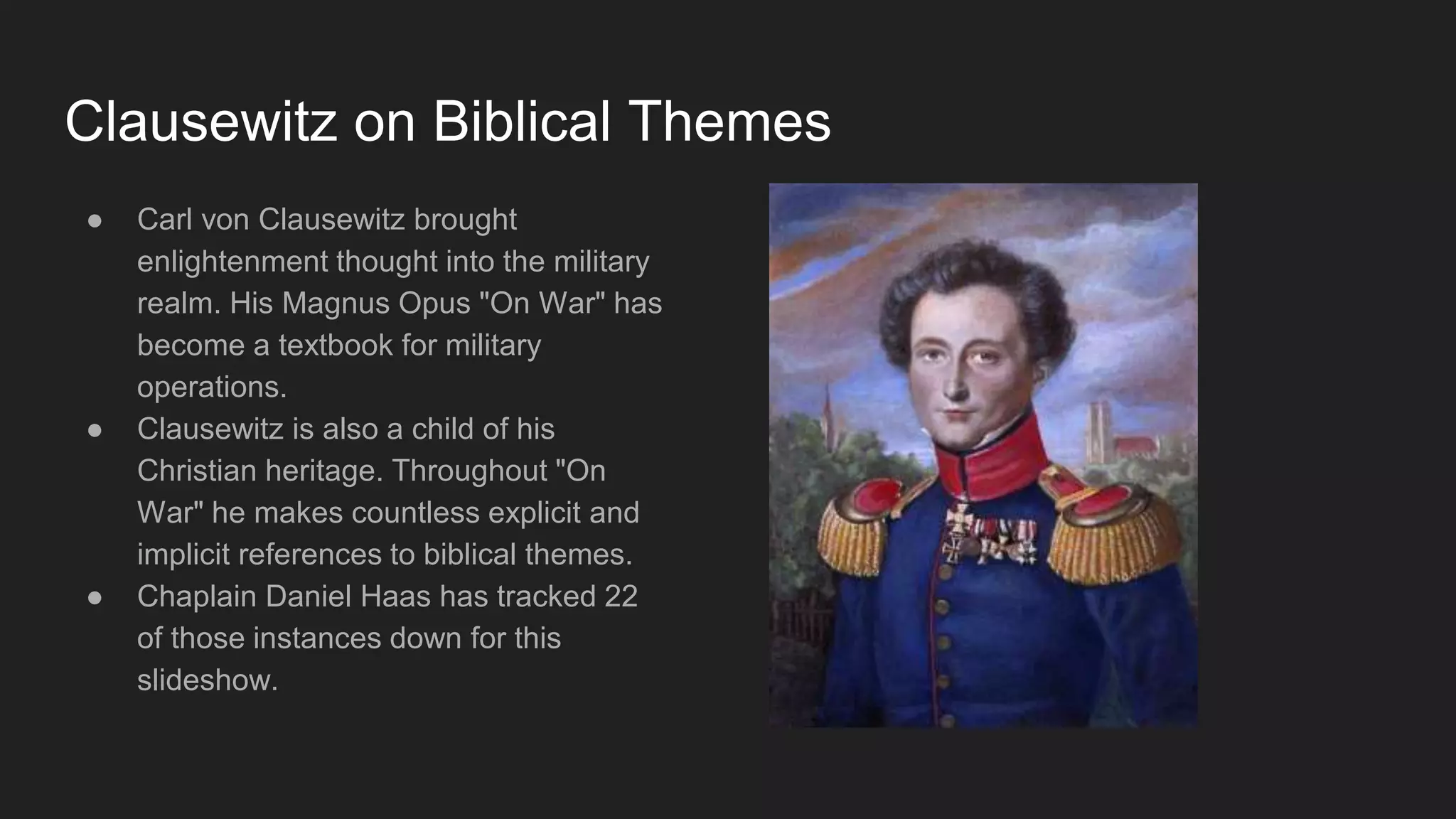 Clausewitz on Biblical Themes | PPTX