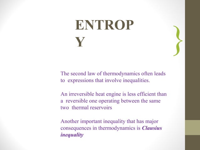 Clausius inequality and entropy | PPT | Physics | Science