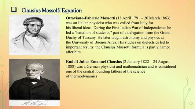 Clausius Mossotti Equation.pptx | Chemistry | Science