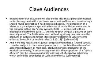 Clave and the Caribbean rhythms | PPTX