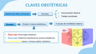 CLAVE AZUL GINECOLOGIA Y OBSTETRICIA MEDICINA | PPTX