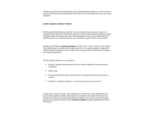 Clave iv sets | PPT | Healthcare Industry | Industries