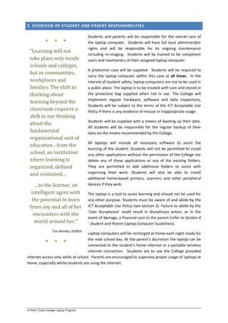 Claver laptop program policy | PDF | Laptops | Computing